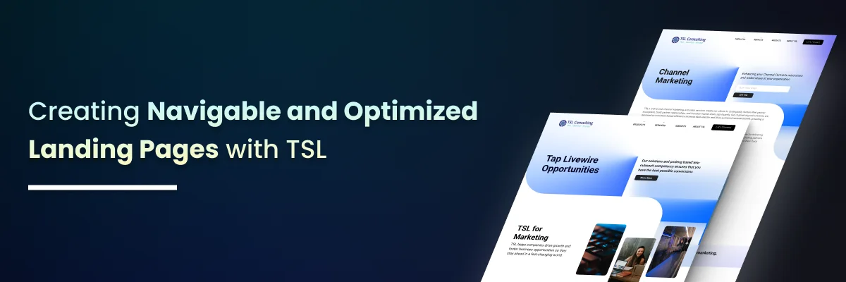 Creating Navigable and Optimized Landing Pages with TSL